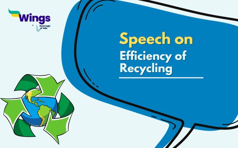 Efficiency of Recycling Speech in English | Leverage Edu