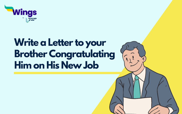 Write a Letter to your Brother Congratulating Him on His New Job: Check ...