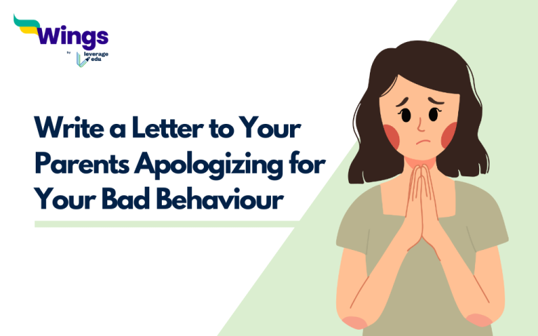 Write a Letter to Your Parents Apologizing for Your Bad Behaviour ...