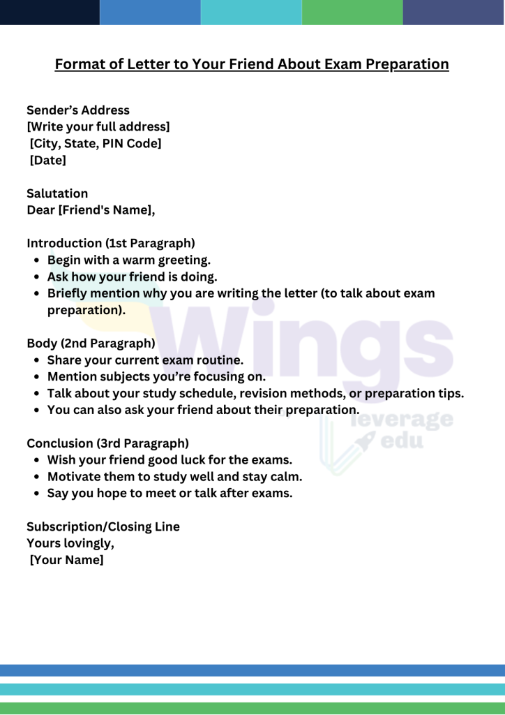 Write a Letter to Your Friend Telling Him How You Are Preparing for the ...
