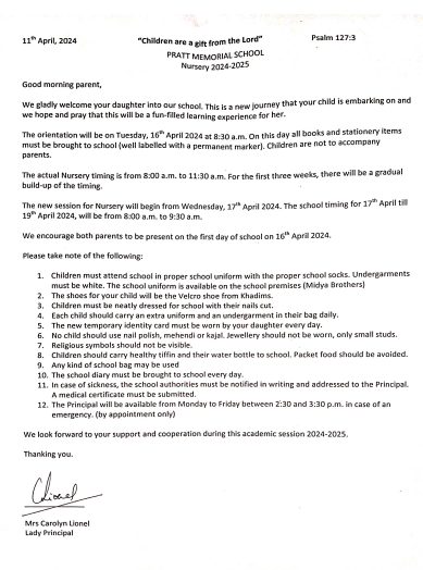 Pratt Memorial Nursery Admission 2024-25 | Leverage Edu