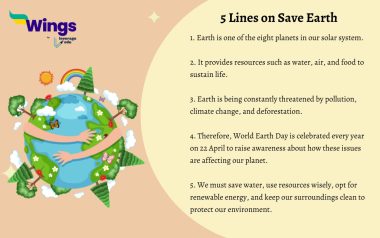 5 and 10 Lines on Save Earth