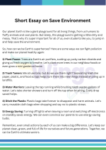 Essay on Save Environment: Samples in 100, 200, 300 Words | Leverage Edu