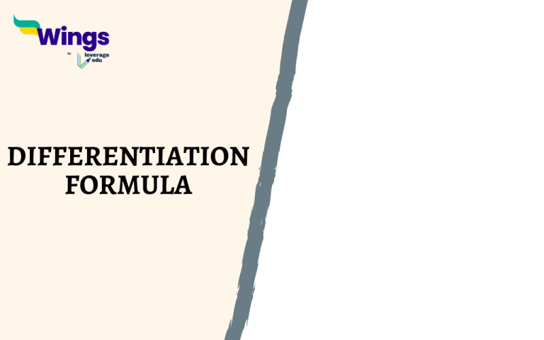 Differentiation Formula: 7 Rules, Formula Chart