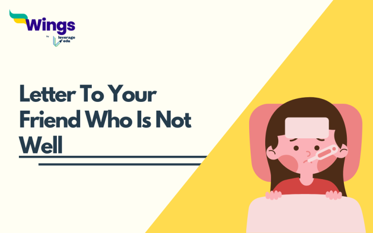 Write A Letter To Your Friend Who Is Not Well: Check Samples and Format ...