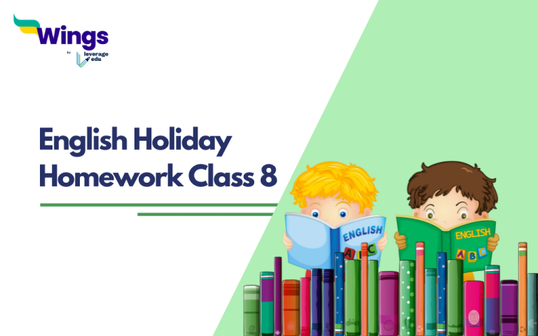 Engaging Worksheet for English Holiday Homework Class 8 | Leverage Edu