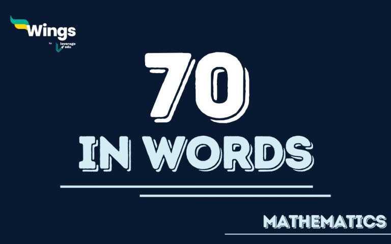 70 In Words: How To Spell 70 in English?