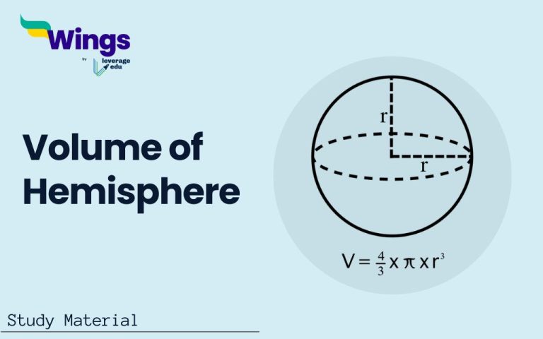 Volume of Hemisphere: Formula and Solved Examples