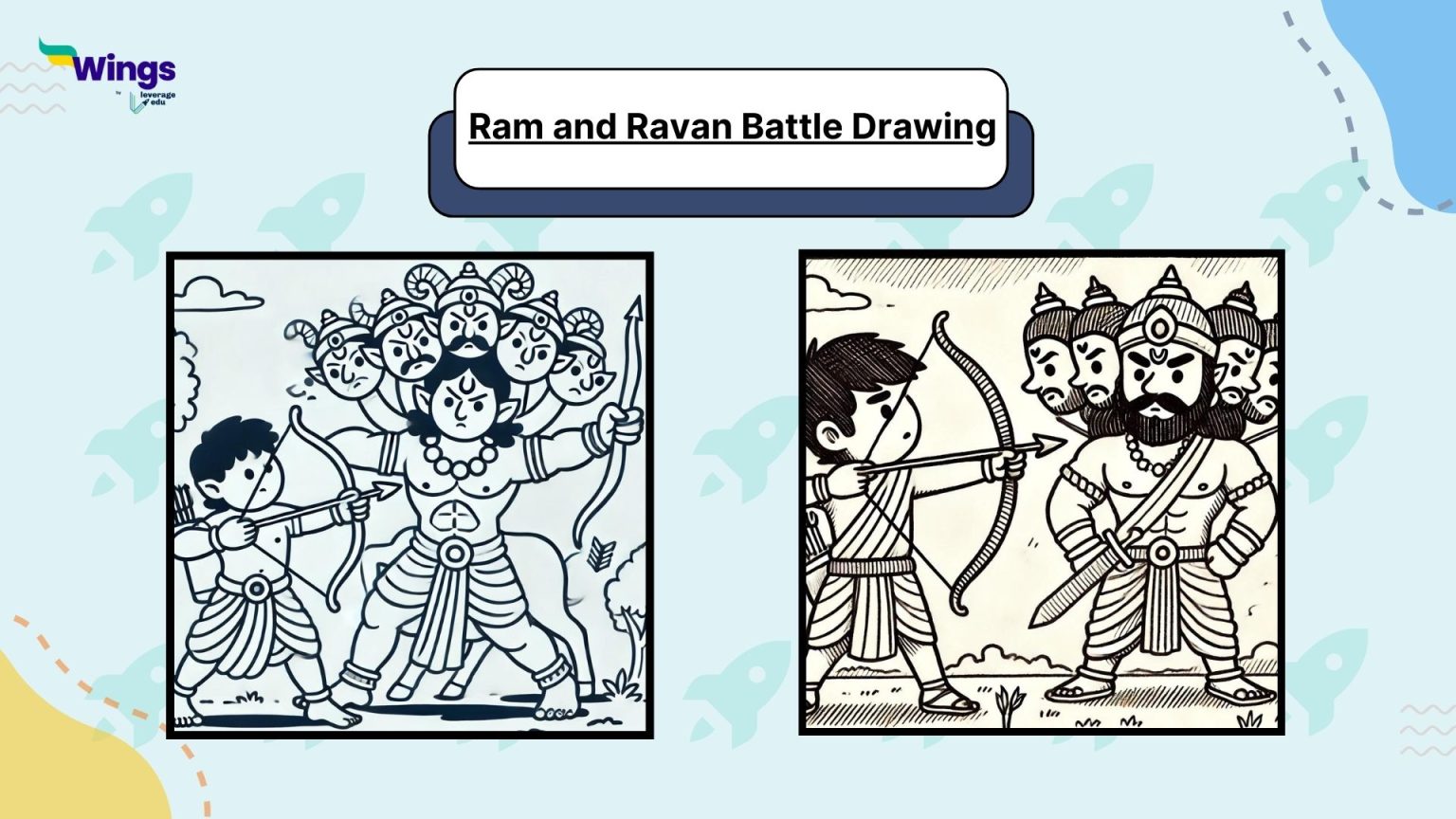 Ideas for Dussehra Drawing for Kids | Leverage Edu
